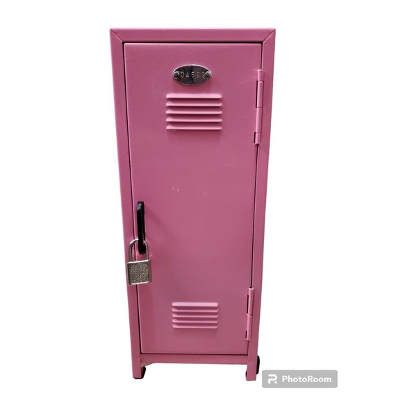 Unknown | Toys | Preowned Pink Steel Toy School Locker With 2 Magnets ...